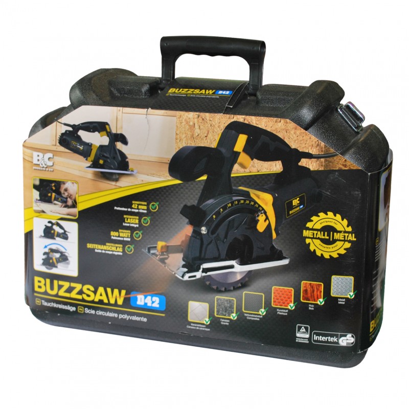 Scie circulaire professionnelle BUZZSAW D42 - Moteur axial 800W